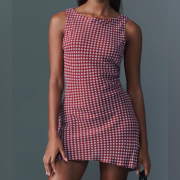 Reformation | Dresses | Reformation Red And White Mini Dress | Poshmark